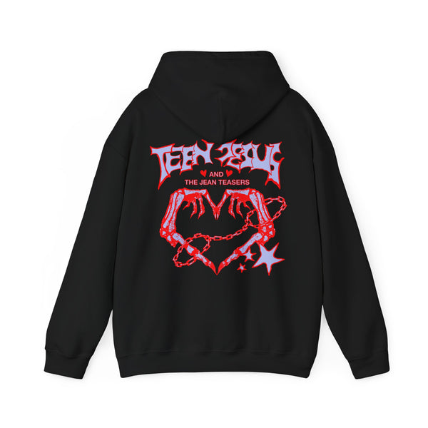 Teen Jesus And The Jean Teasers Skeleton Heart Hoodie Usa 24hundred